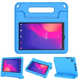 bmouo kids case for alcatel joy tab 2 8” 2020 (model 9032z), shockproof convertible handle stand metroby t-mobile alcatel joy tab 2 tablet case - blue