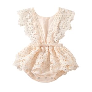 baby girl lace romper boho clothes newborn photography outfits 6-12 months