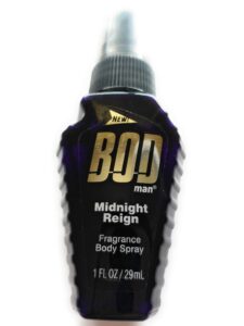 pdc brands (1) 1 oz bottle bod man midnight reign scented body spray (mini travel bottle)