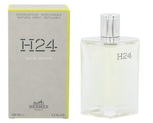 h24 by hermes for men 3.3 oz eau de toilette refillable spray