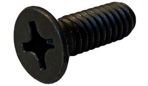 small parts 0608mpfb #6-32 x 1/2" phillips flat machine screw fully threaded black oxide (pack of 100)