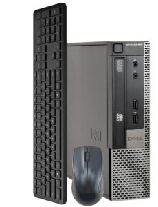 dell optiplex 990 ultra small usff computer desktop pc (intel core i5 processor, 8gb ram, 500gb hard drive, wireless keyboard & mouse, wifi & bluetooth, new 1080p webcam, win 10 (renewed)