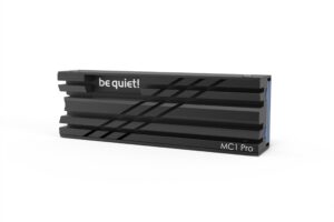 be quiet! mc1 pro m.2 ssd cooler | heatsync with heat pipe | for single and double sided 2280 modules | bz003