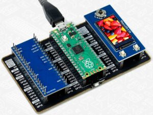 raspberry pi pico evaluation kit package b includes pico with pre-soldered header + 1.14inch color lcd + 10dof imu sensor + gpio expander + breadboard