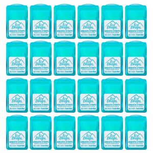 ice drops® | 24 individual packs of sugar-free breath strips for instant fresh breath | each pack has 24 fresh mint flavored strips (576 total strips)