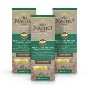 tio nacho - mexican herbs shampoo (pack of 3)