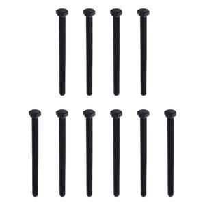 aicosineg m8 x 120mm carbon steel grade 8.8 external hex head screw bolts metric thread hexagon bolts fastener for hardware furniture machinery black 10pcs