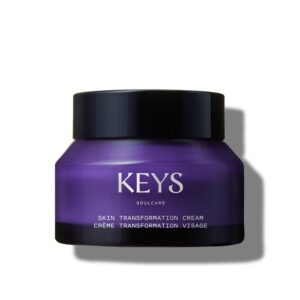 keys soulcare skin transformation cream, daily moisturizer hydrates, calms & plumps skin with ceramides & bakuchiol, cruelty-free, 1.76 oz