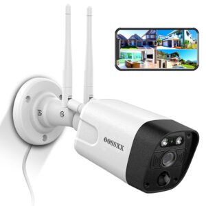 oossxx (extend camera for wireless camera system) 5.0mp & 130° ultra wide-angle pir detection 2-way audio 2-antennas outdoor home wifi video surveillance