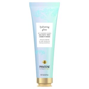 pantene sulfate free conditioner, hydrates dry damaged hair, nutrient blends with baobab essence, safe for color treated hair, 8.0 oz