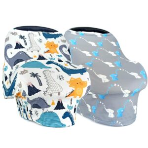 car seat covers for baby boys and girls,2-piece set of nursing covers by salustar