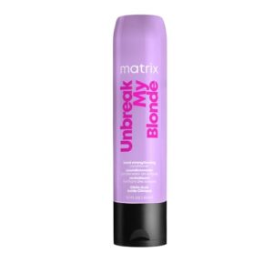 matrix unbreak my blonde strengthening conditioner | repairs and adds softness and shine | for damaged, lightened and over processed hair | sulfate-free |packaging may vary | 10.1 fl. oz. | vegan