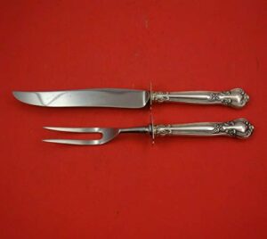 chantilly by gorham sterling silver roast carving set 2pc hhws knife 10 1/2"