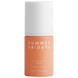 summer fridays cc me serum with vitamin c + niacinamide - brightening + hydrating face serum to improve skin tone + reduce appearance of dark spots over time (1 fl oz)