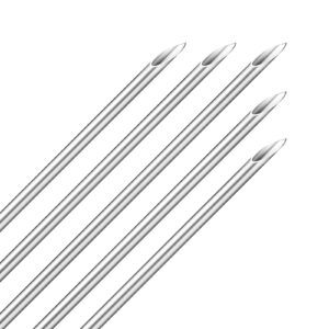 gospire 30pcs 14g piercing needles for nose ear stainless steel needles tattoo supplies disposable body piercing needles sterilized surgical steel (14g-30pcs)