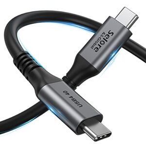 selore&s-global usb 4 cable 6ft/1.8m, 40gbps usb c cable,usb c monitor cable for single 8k/dual 4k, 100w usb c charging cable compatible for usb 3/4 for laptop,macbook,docking station.etc