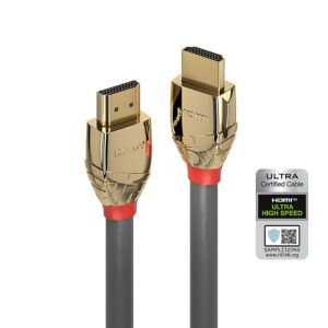 lindy 37601 1m ultra high speed hdmi cable, gold line