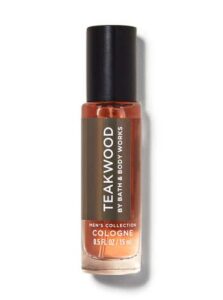 bath and body works teakwood mini cologne 15 ml,0.5 fl oz (pack of 1)