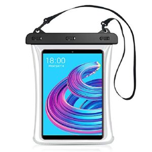 cljlixcy universal ipad waterproof bag case touch sensitive dry bag with lanyard waterproof bag case for ipad 8th/7th/6th/5th/4th generation 10.5/10.2/9.7/10.2 ipad mini case