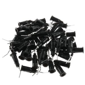 csnsd bent dispensing tip needle 150pcs 20 gauge black disposale dental pre-bent blunt tip irrigation needle tips for oil or glue applicator