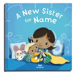 a new sibling for you - a personalized book about becoming a big sister/big brother - wonderbly (softcover)