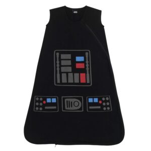 lambs & ivy star wars darth vader 100% cotton wearable blanket - black