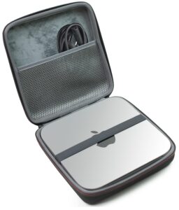 maoershan hard travel portable case for apple mac mini with apple m1 chip & mac mini previous model(case only)