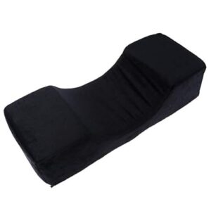 mxc lash pillow neck support eyelash pillow soft grafting eyelashes memory foam eyelash extension pillow with pocket makeup salon (black)