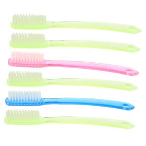 6pcs manual toothbrushes premium hard bristles toothbrush for adult teeth stain cleaning toothbrush white teeth toothbrush