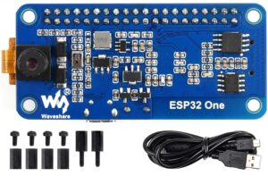 esp32 one kit mini development board with wifi/bluetooth for raspberry pi hats support image recognition voice processing compatible with arduino and esp-idf software sdk (with camera)