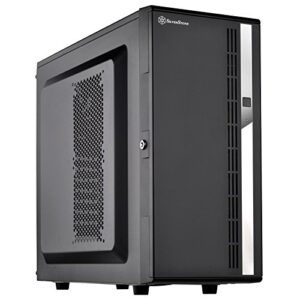 silverstone technology cs380 8-bay compact atx tower case, cs380b-x v2.0, black