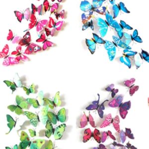 butterfly wall décor – 3d butterfly wall décor for girls room décor. butterfly décor can be used like wall stickers for bedroom, wall stickers for living room. aesthetic, kawaii, indie room décor