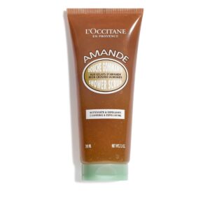 l'occitane almond shower scrub 200ml, 7.3 oz.