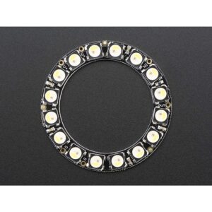 adafruit industries neopixel ring - 16 x 5050 rgbw leds w/integrated drivers - natural white - ~4500k