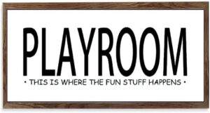 weiamaoyi playroom sign, personalized playroom sign, playroom decor, farmhouse nursery sign, nursery sign, nursery decor, wood, 30x55cm(12 inch x22 inch)