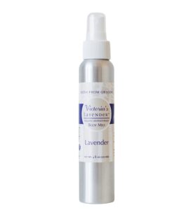 victoria's lavender aromatherapy body mist spray - after sun solar recovery spray with aloe vera plus lavender essential oil - hydrating, moisturizing & soothing aloe vera spray, 4 oz (120 ml)