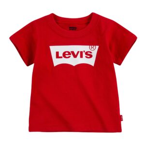 levi's baby batwing t-shirt, super red, 18m