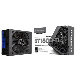 silverstone strider st1500-ti, 80 plus titanium 1500w fully modular atx/ps2 power supply, sst-st1500-ti