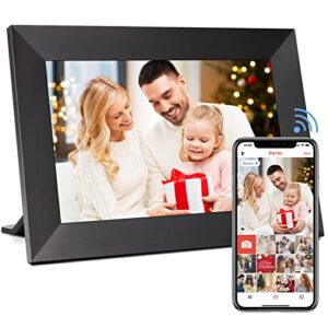 bihiwoia digital picture frame digital photo frame wifi,1920 * 1200 ips touch screen,built-in 16gb storage, hd display, auto-rotate, share photos and videos via frameo app