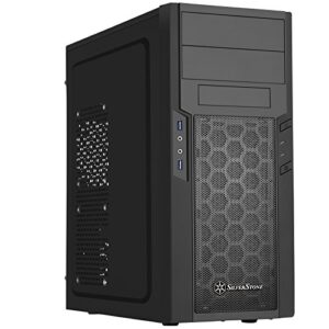 silverstone technology ps13b atx tower computer case with 2 x 5.25 bays ps13b-x