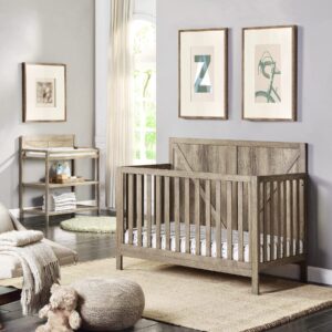 suite bebe barnside 4-in-1 convertible crib in vintage chestnut