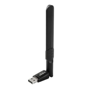 edimax wi-fi 5, 802.11ac ac1200 dual-band adapter for pc w/mu-mimo, 867mbps (5ghz) + 300mbps (2.4ghz) wireless usb 3.0 adapter dongle w/adjustable antenna, win 11, mac os, linux, ew-7822uad