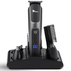 fagaci gentle with skin 5 in 1 hair trimmer, waterproof ball trimmer for men with turbo speed, quick charge body hair trimmer for facial, pubic, groin, electric hair beard trimmer for men professional