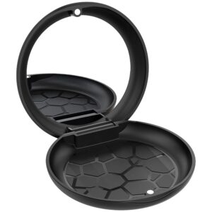 argomax aligner and retainer case, upgrated retainer mouth guards travel case with mirror inside - black.