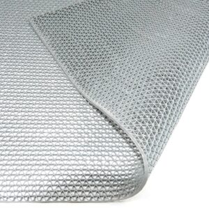 nisorpa commercial drainage mat 3x10 ft 0.22'' thick non slip wet area floor mat pool drain floor mat garage pools restaurant bars bathroom patio outdoor indoor splash matting, grey