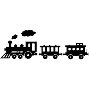 train vinyl cute wall art decals sticker for children's room nursery room décor