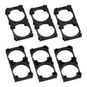 heyiarbeit 40pcs 2 x cell 32650 battery holder bracket cell safety shockproof plastic brackets for 32650 lithium batteries 32.4mm hole dia