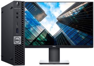 dell optiplex 7060 micro mff desktop pc intel i7-8700t 6-cores 2.40ghz 32gb ddr4 128gb m.2 nvme ssd(boot)256gbssd, wifi bt hdmi, with dell 24 p2419hlcd windows 10 pro (renewed) ¦