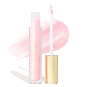 city beauty city lips plumping lip gloss los angelips - high-shine gloss for fuller, younger-looking lips | hydrating & smoothing lip treatment hyaluronic acid