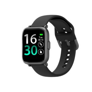 fitness tracker, 18 sport modes ip68 waterproof smart watch, blood oxygen monitor heart rate sleep tracker fitness watch for unisex-adult (black)